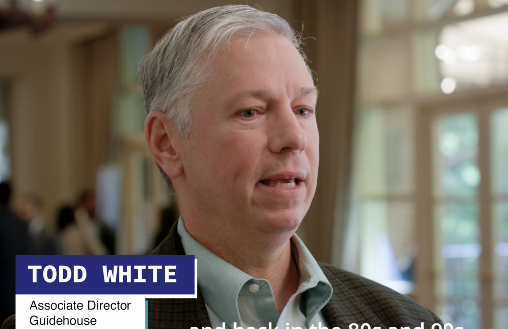 Todd White with Guidehouse on the value of the information being shared ...